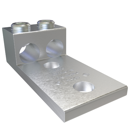 Ilsco AU-350-2N Aluminum Mechanical Lug, Conductor Range 350-6, 2 Ports ...